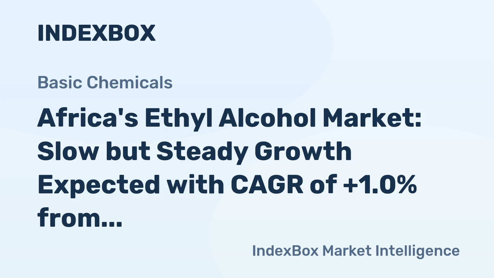 Africa's Ethyl Alcohol Market: Slow but Steady Growth Expected with CAGR of +1.0% from 2024 to 2035