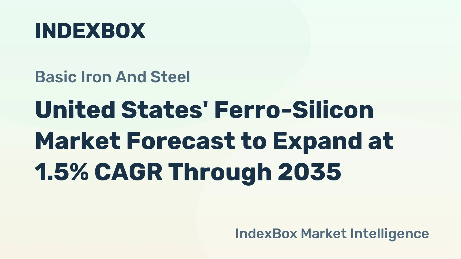 United States' Ferro-Silicon Market Forecast to Expand at 1.5% CAGR Through 2035