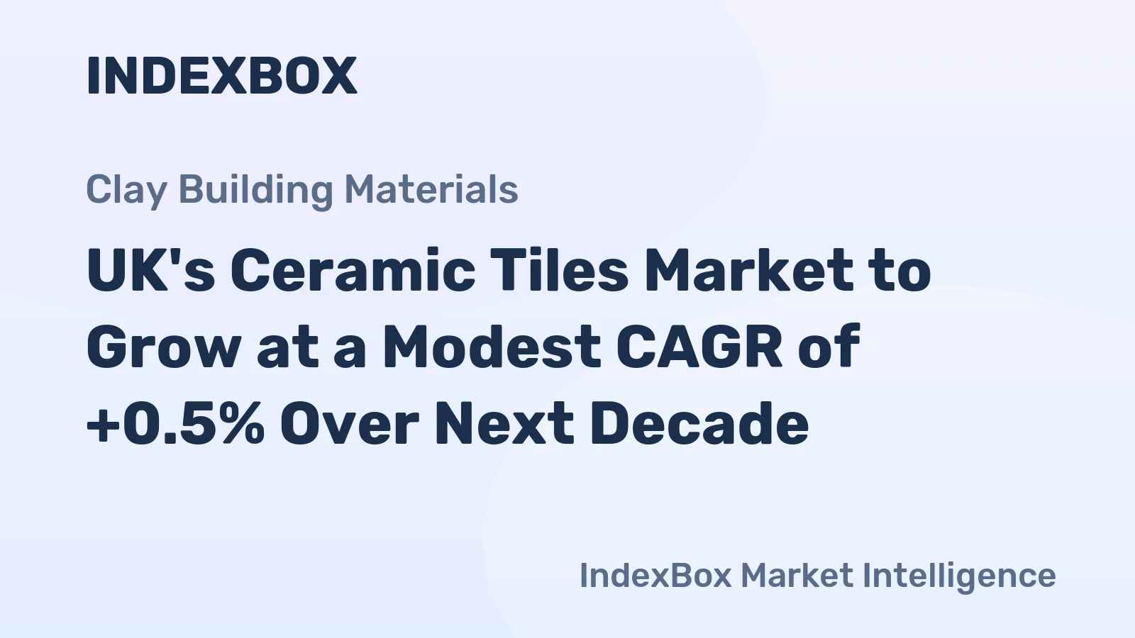 UK's Ceramic Tiles Market to Grow at a Modest CAGR of +0.5% Over Next Decade