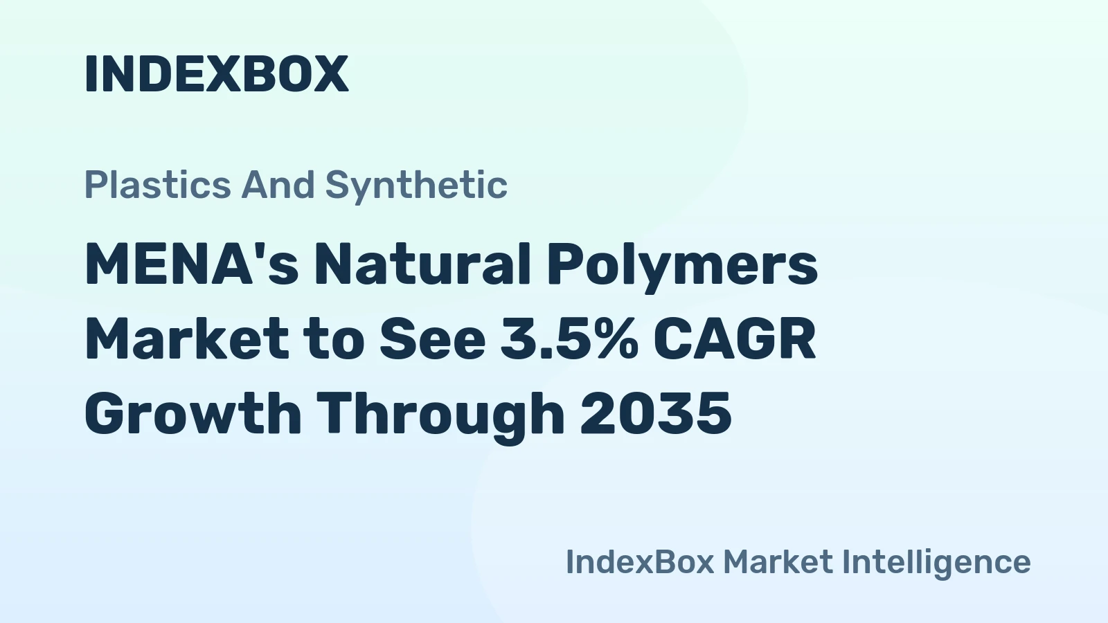 MENA's Natural Polymers Market to See 3.5% CAGR Growth Through 2035
