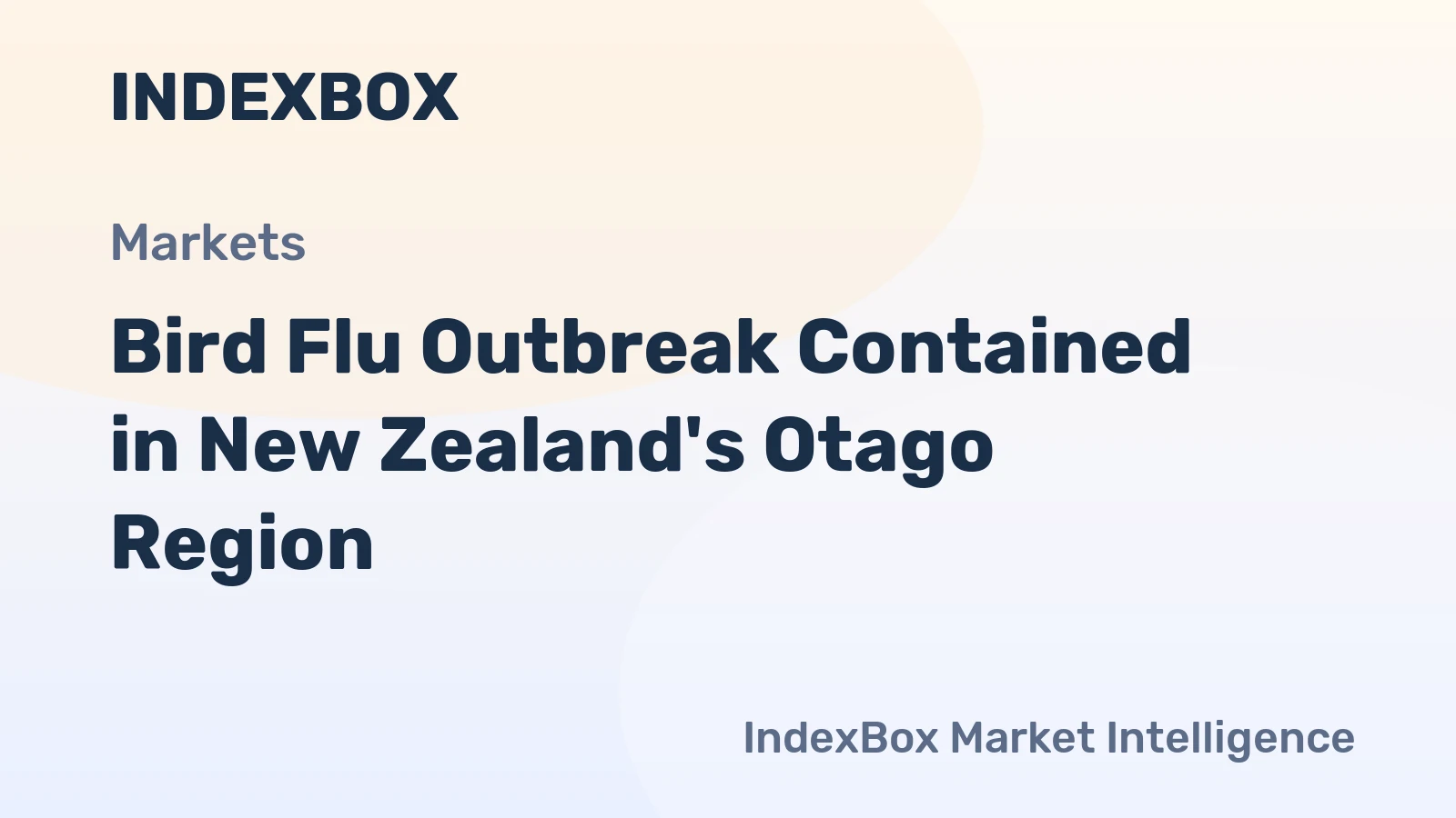 Bird Flu Outbreak Contained in New Zealand's Otago Region