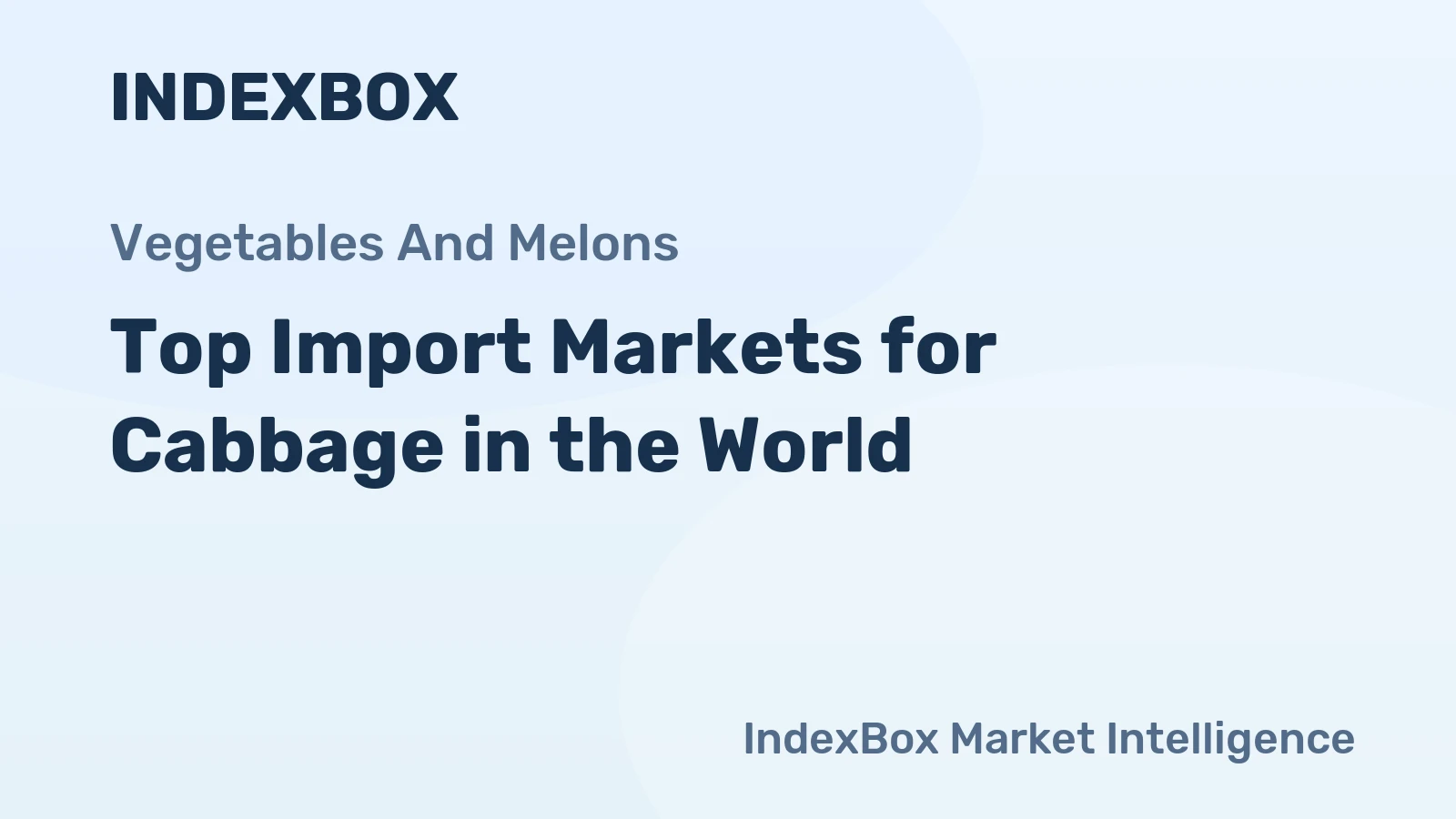 Top Import Markets for Cabbage in the World