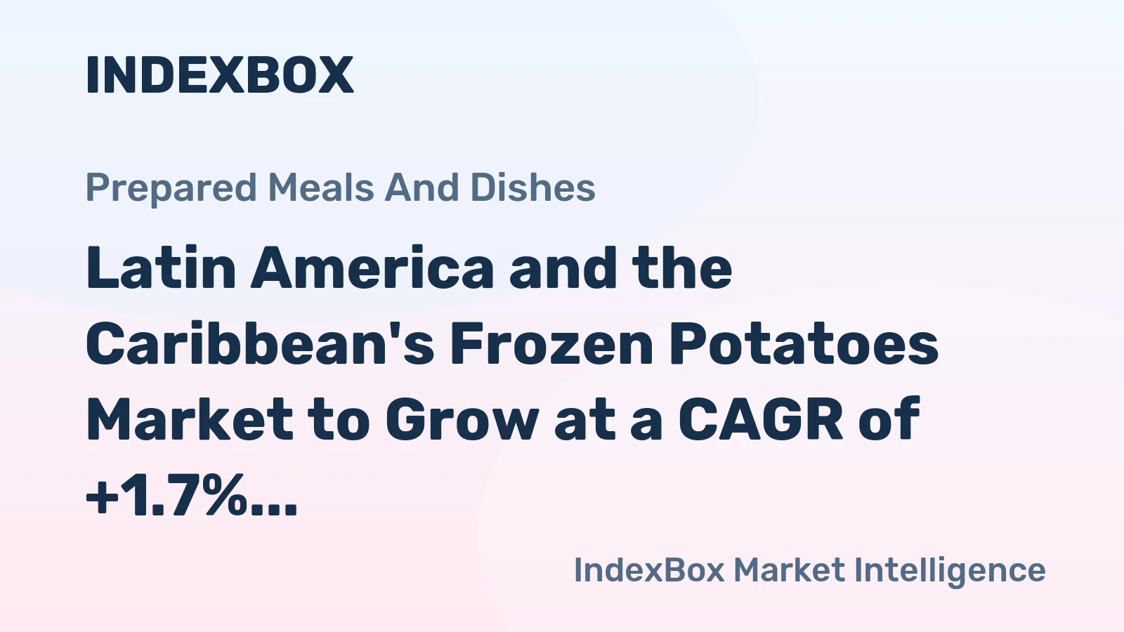 Latin America and the Caribbean's Frozen Potatoes Market to Grow at a CAGR of +1.7% Through 2035, Reaching $4.2B in Value