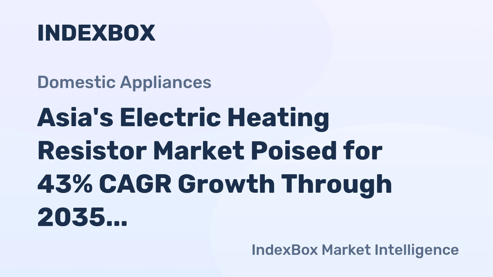 Asia's Electric Heating Resistor Market Poised for 43% CAGR Growth Through 2035