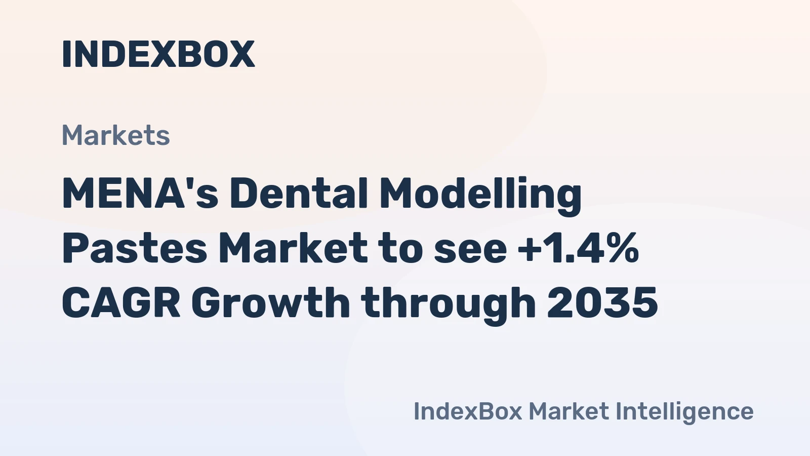 MENA's Dental Modelling Pastes Market to see +1.4% CAGR Growth through 2035