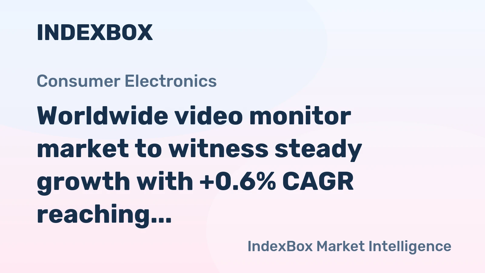 Worldwide video monitor market to witness steady growth with +0.6% CAGR reaching 481M units by 2035