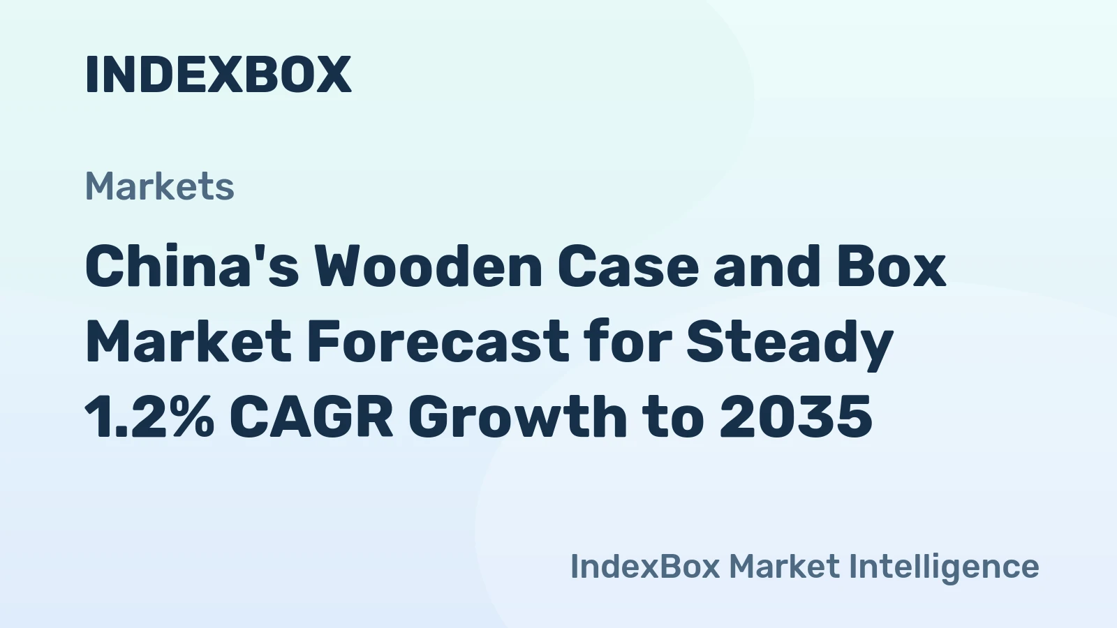 China's Wooden Case and Box Market Forecast for Steady 1.2% CAGR Growth to 2035