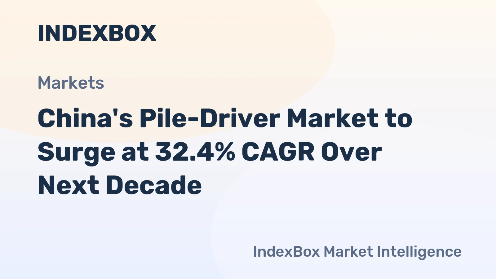 China's Pile-Driver Market to Surge at 32.4% CAGR Over Next Decade