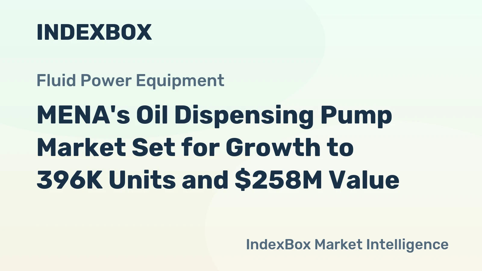 MENA's Oil Dispensing Pump Market Set for Growth to 396K Units and $258M Value