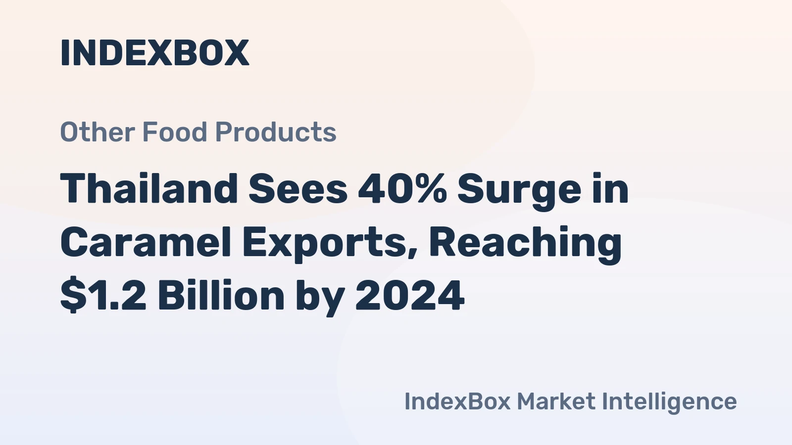 Thailand Sees 40% Surge in Caramel Exports, Reaching $1.2 Billion by 2024