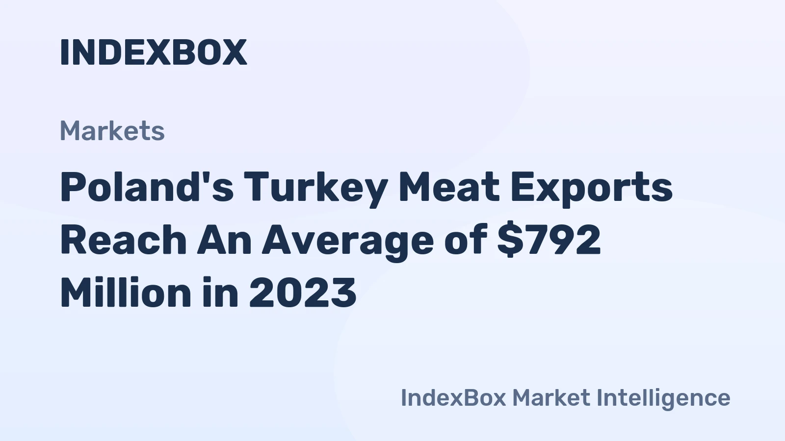Poland's Turkey Meat Exports Reach An Average of $792 Million in 2023