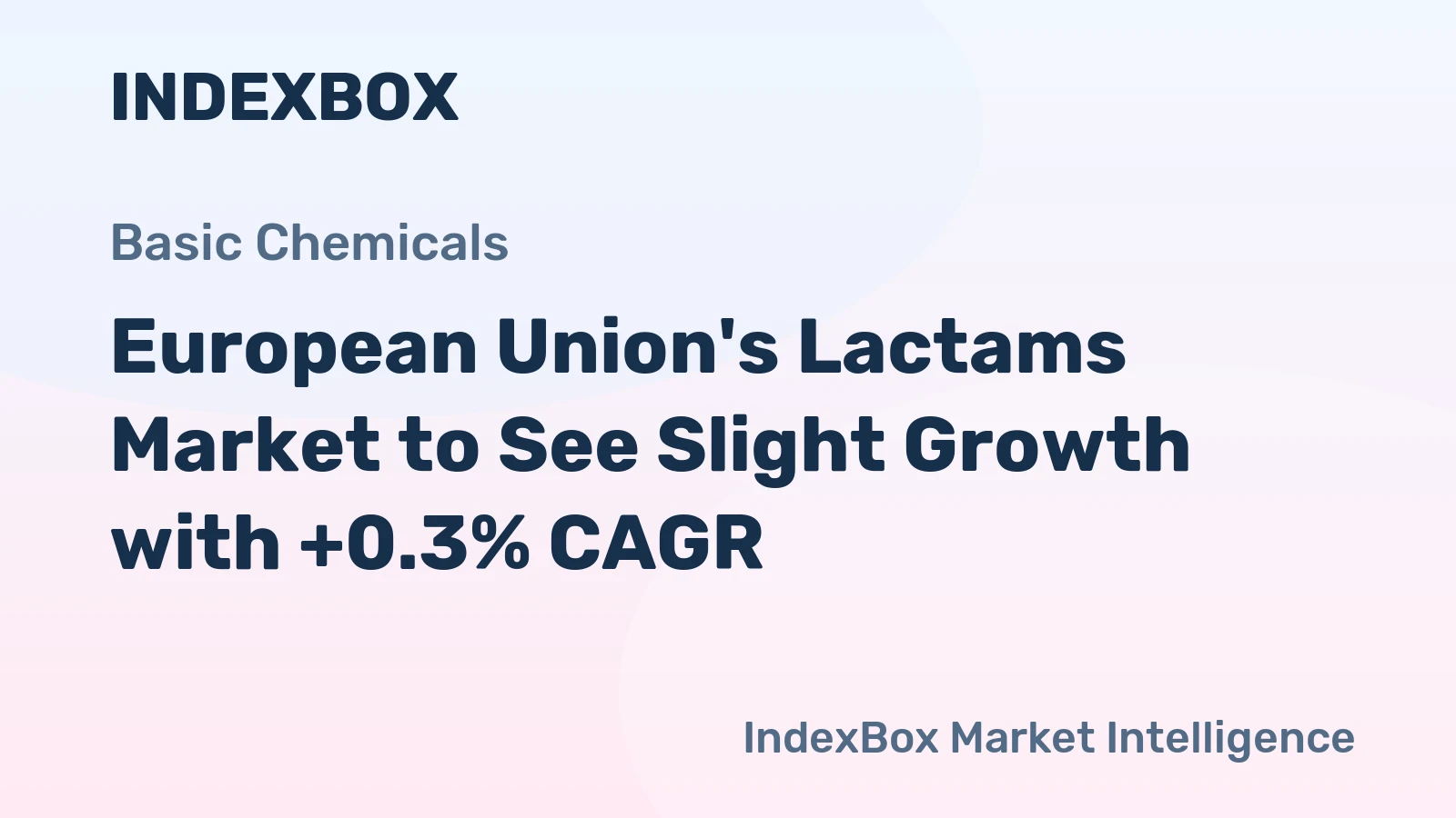 European Union's Lactams Market to See Slight Growth with +0.3% CAGR