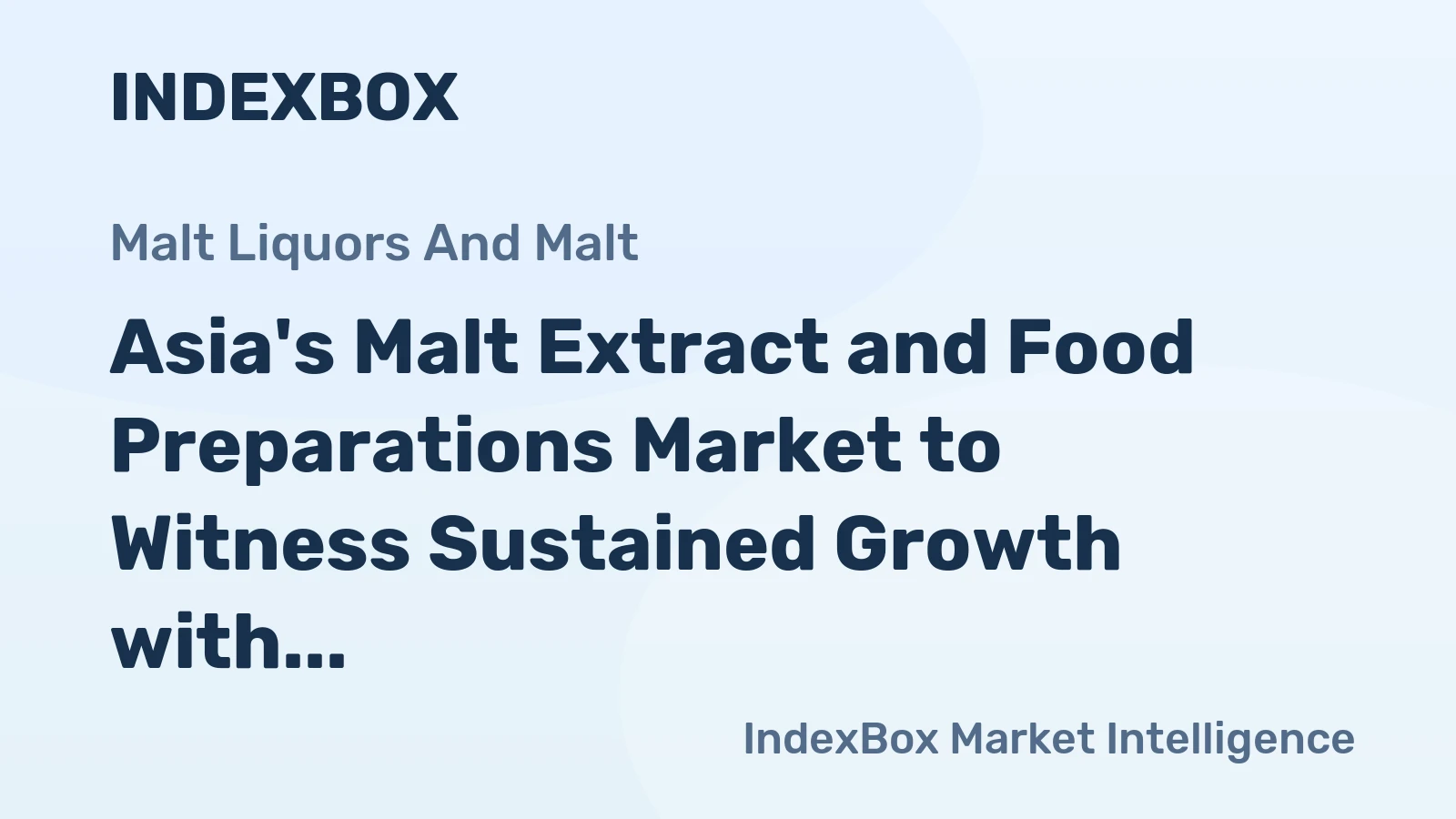 Asia's Malt Extract and Food Preparations Market to Witness Sustained Growth with +0.9% CAGR from 2024-2035