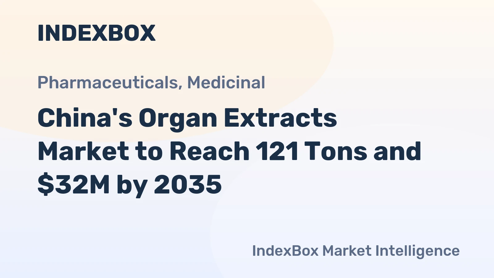 China's Organ Extracts Market to Reach 121 Tons and $32M by 2035