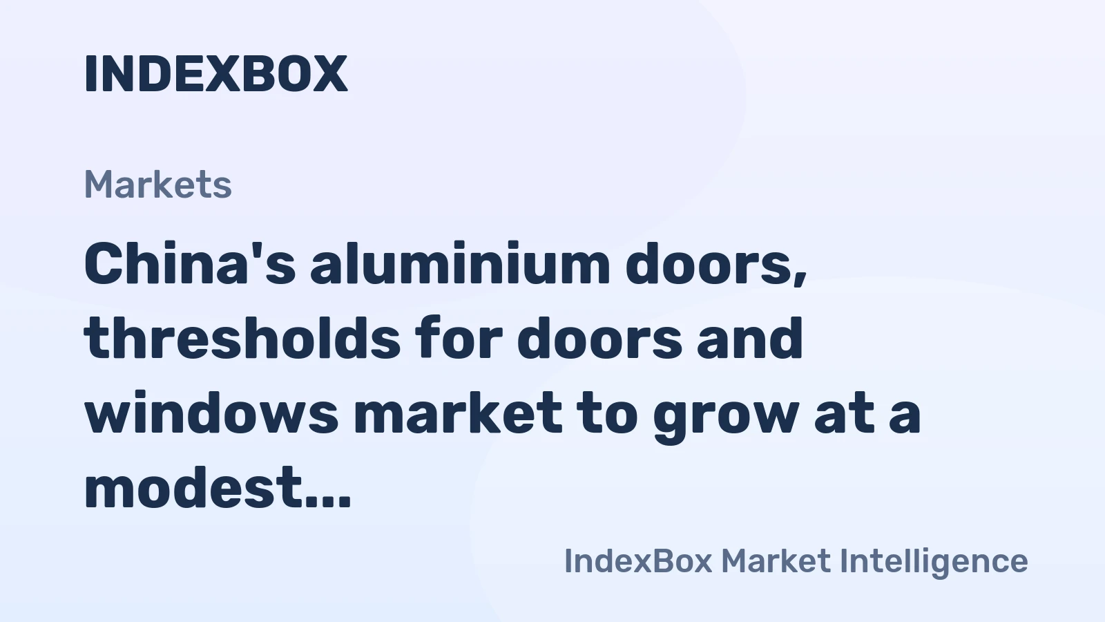 China's aluminium doors, thresholds for doors and windows market to grow at a modest 2.9% CAGR, reaching 154M units by 2035.