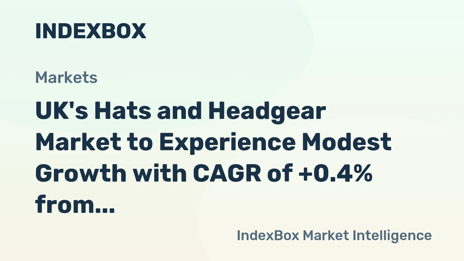 UK's Hats and Headgear Market to Experience Modest Growth with CAGR of +0.4% from 2024 to 2035