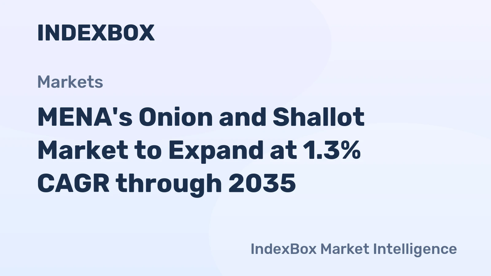 MENA's Onion and Shallot Market to Expand at 1.3% CAGR through 2035