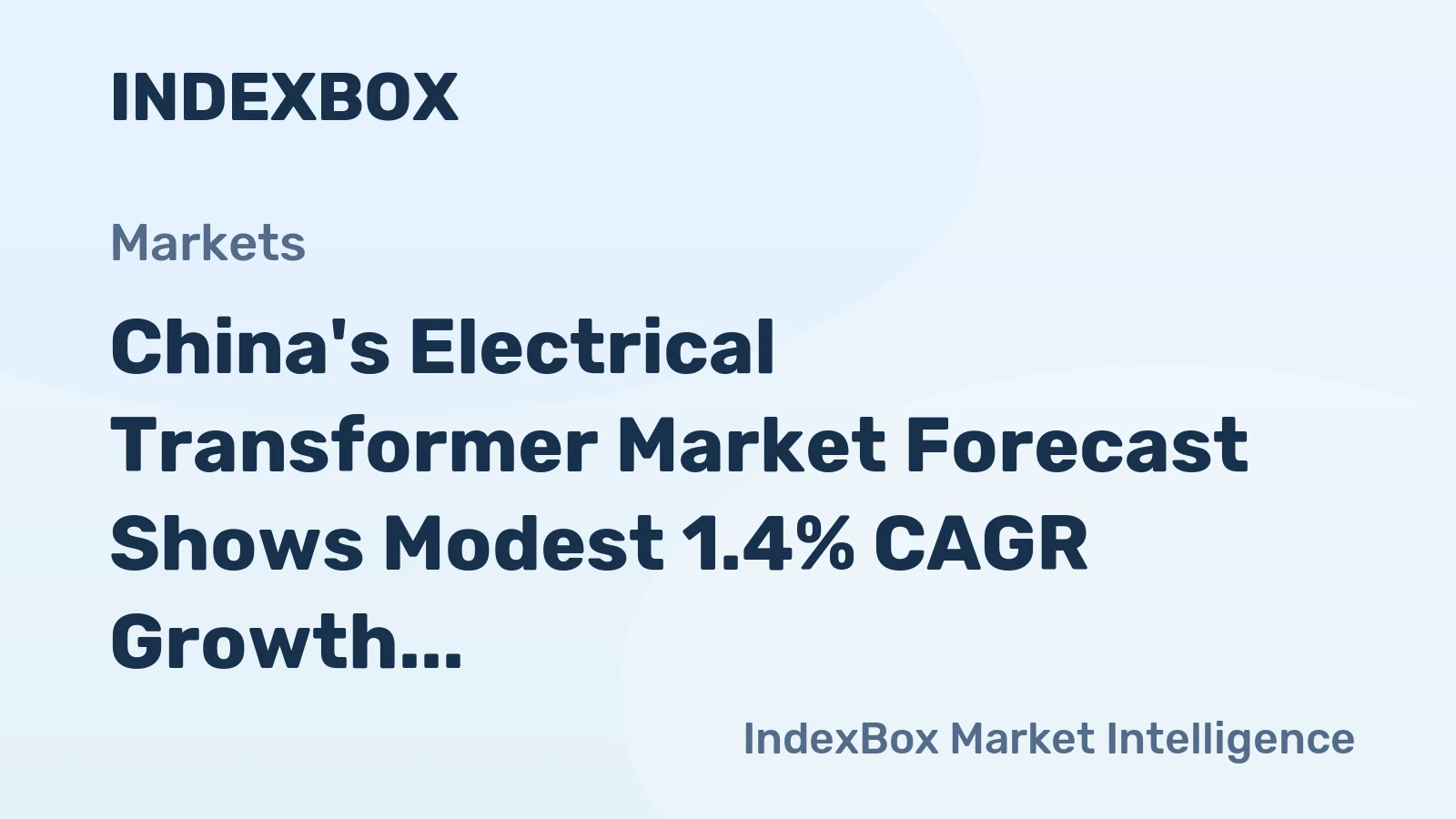 China's Electrical Transformer Market Forecast Shows Modest 1.4% CAGR Growth Through 2035