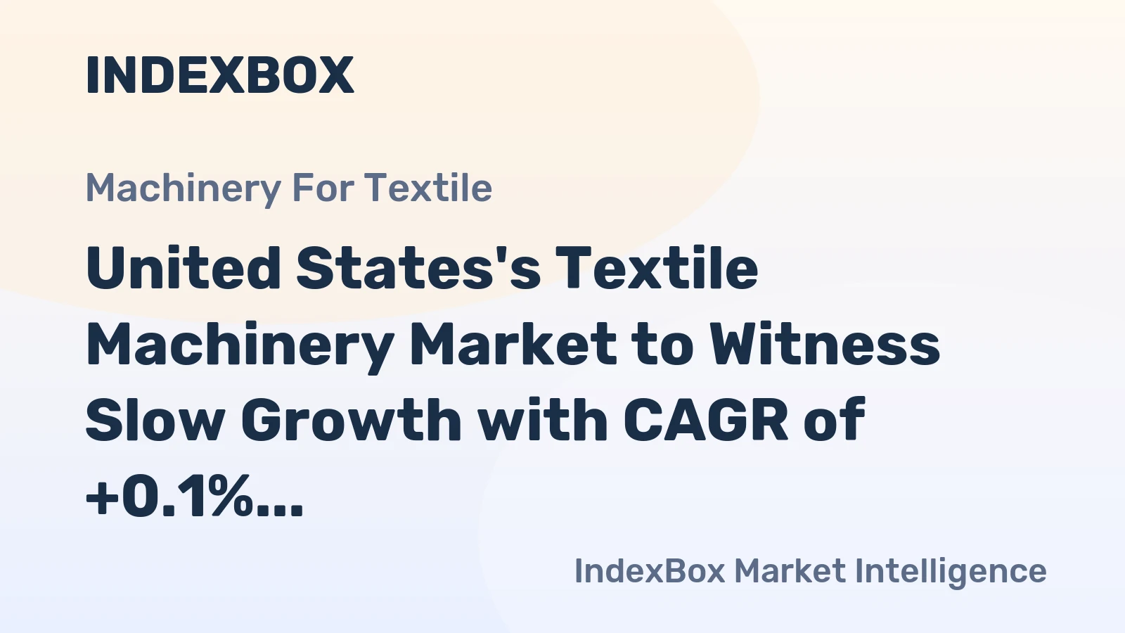 United States's Textile Machinery Market to Witness Slow Growth with CAGR of +0.1% by 2035
