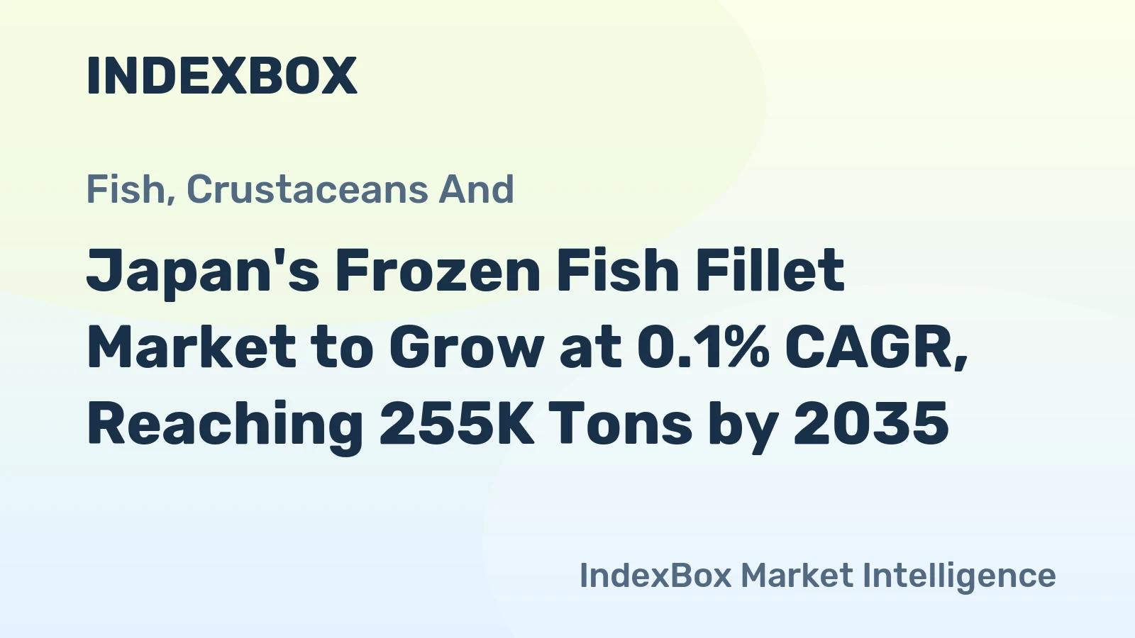 Japan's Frozen Fish Fillet Market to Grow at 0.1% CAGR, Reaching 255K Tons by 2035