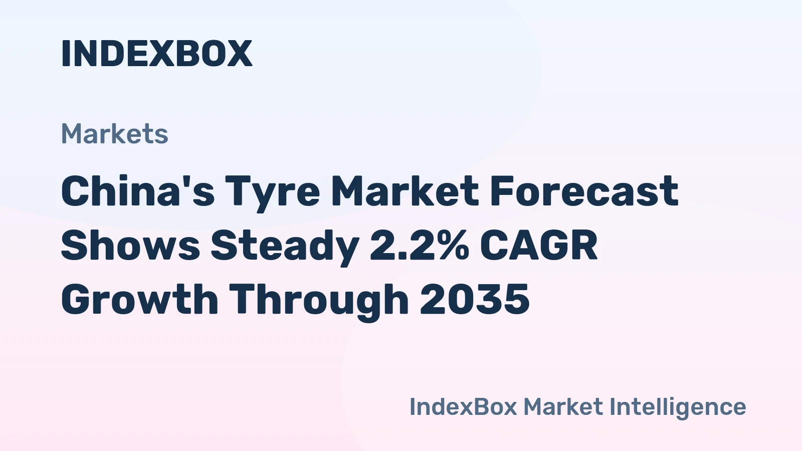 China's Tyre Market Forecast Shows Steady 2.2% CAGR Growth Through 2035
