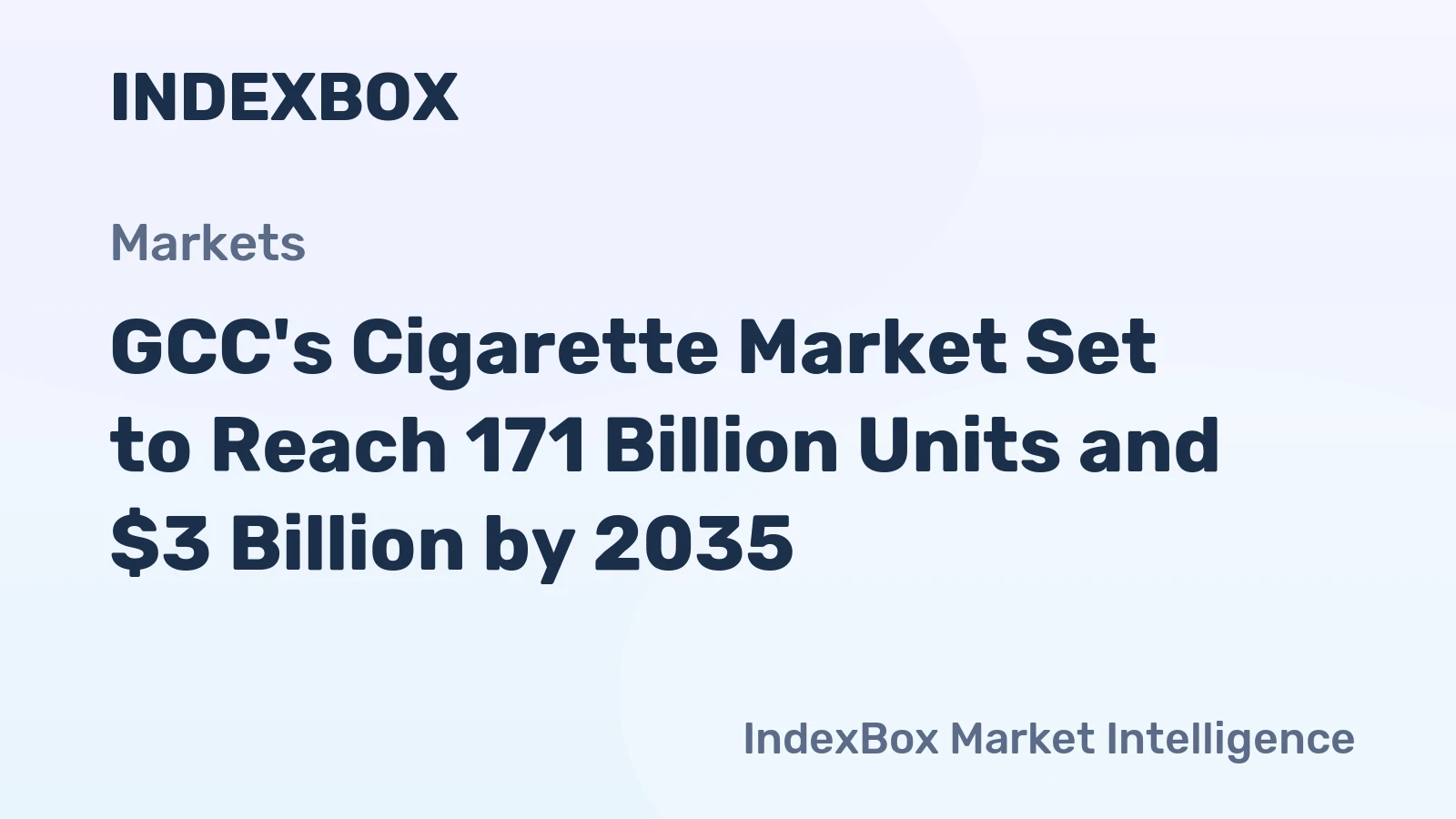GCC's Cigarette Market Set to Reach 171 Billion Units and $3 Billion by 2035