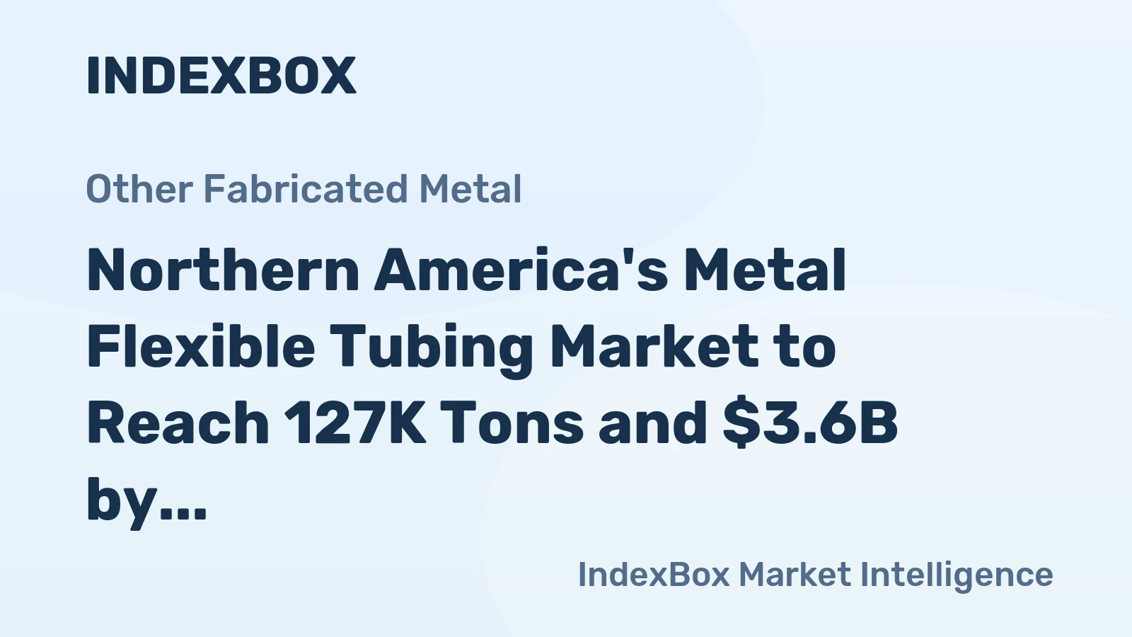 Northern America's Metal Flexible Tubing Market to Reach 127K Tons and $3.6B by 2035