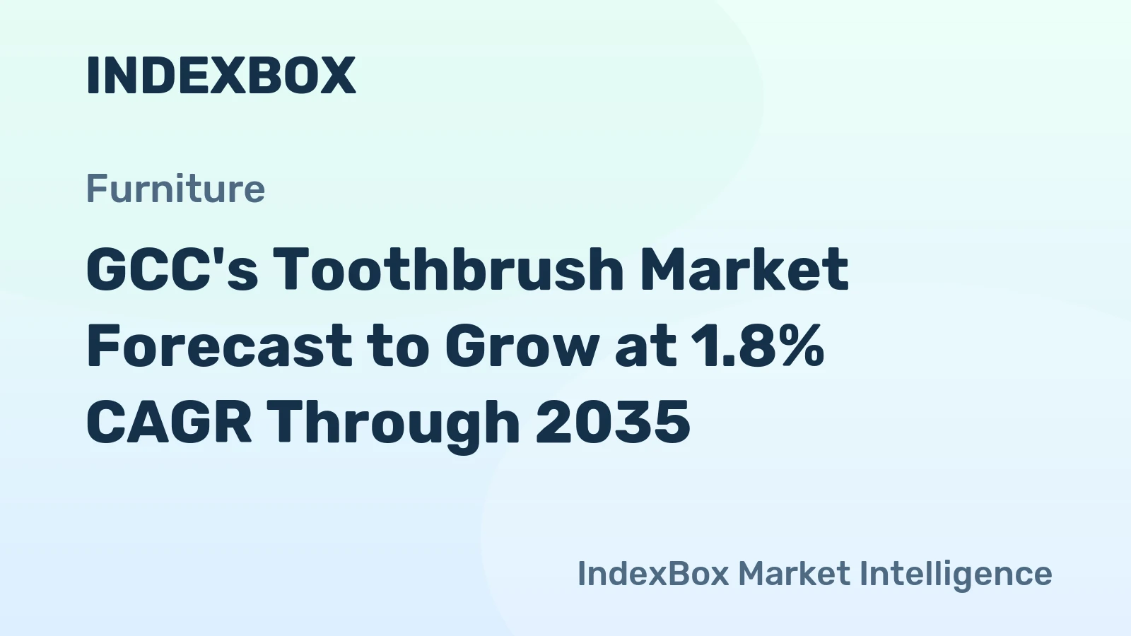 GCC's Toothbrush Market Forecast to Grow at 1.8% CAGR Through 2035