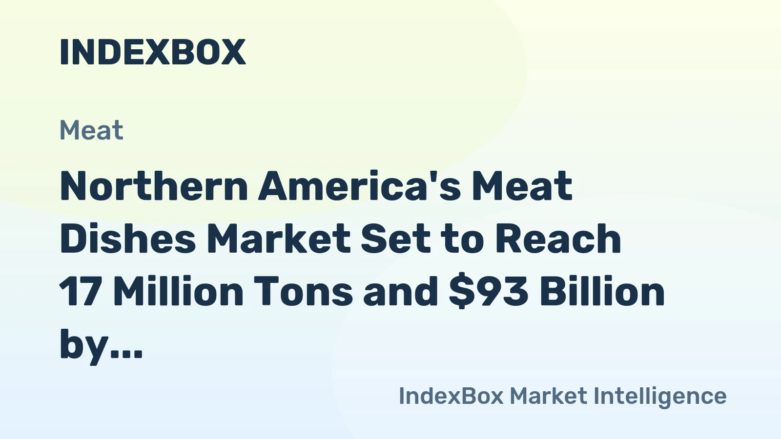 Northern America's Meat Dishes Market Set to Reach 17 Million Tons and $93 Billion by 2035