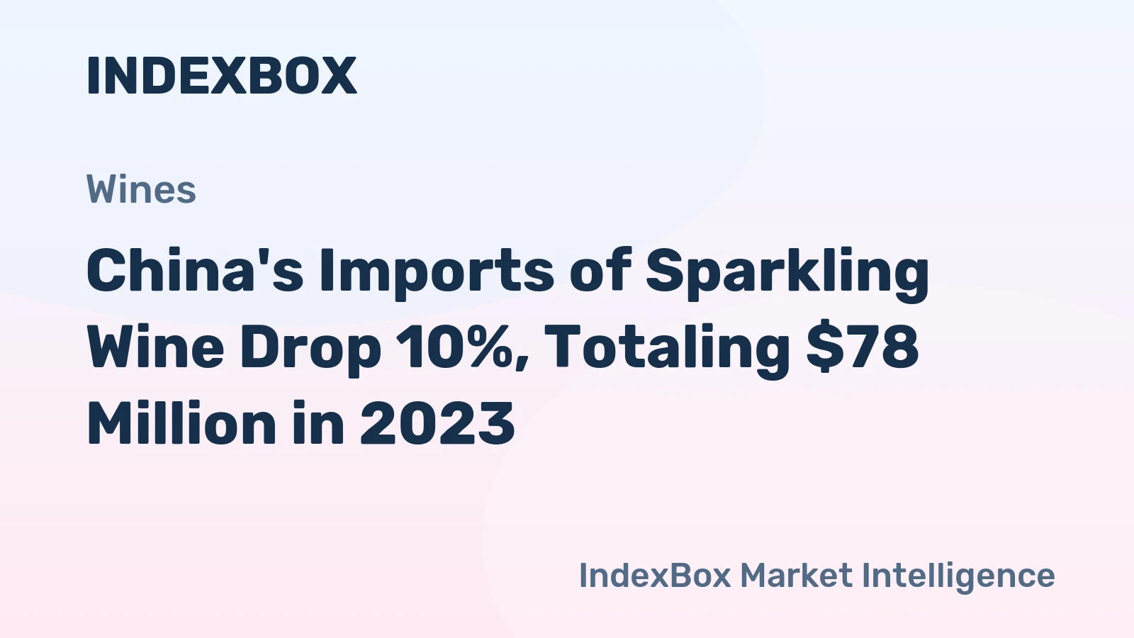 China's Imports of Sparkling Wine Drop 10%, Totaling $78 Million in 2023