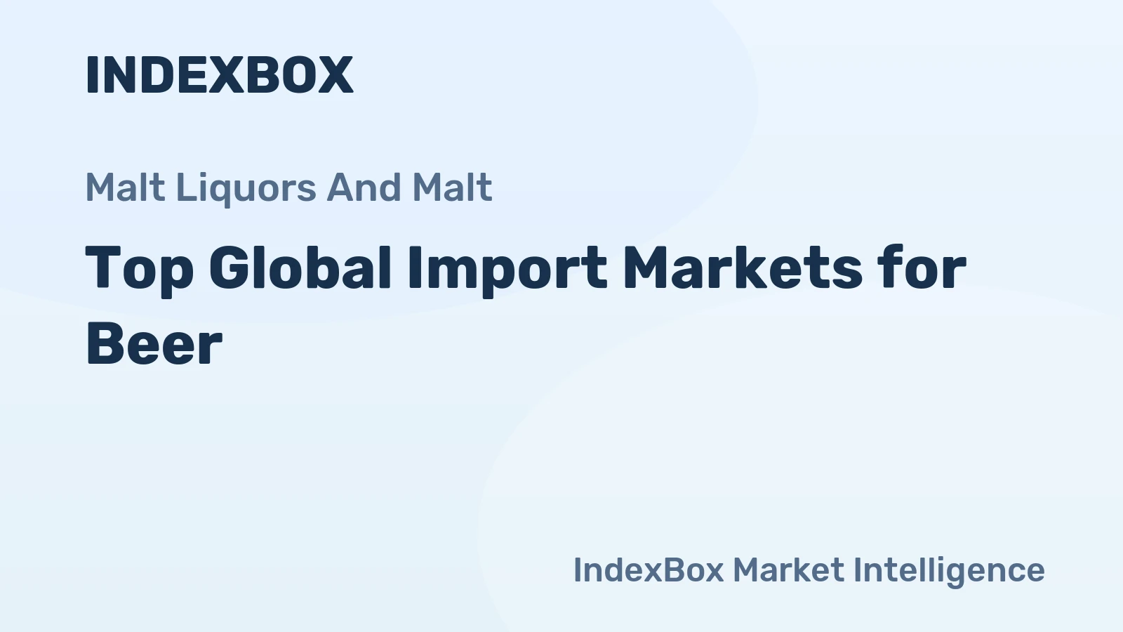Top Global Import Markets for Beer