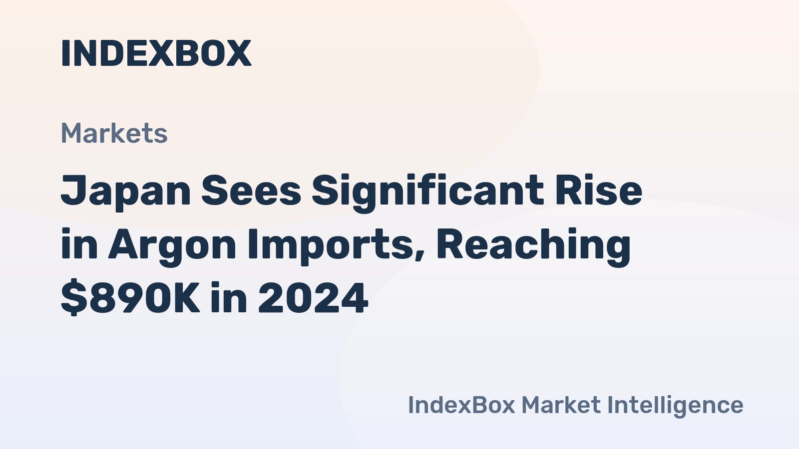 Japan Sees Significant Rise in Argon Imports, Reaching $890K in 2024