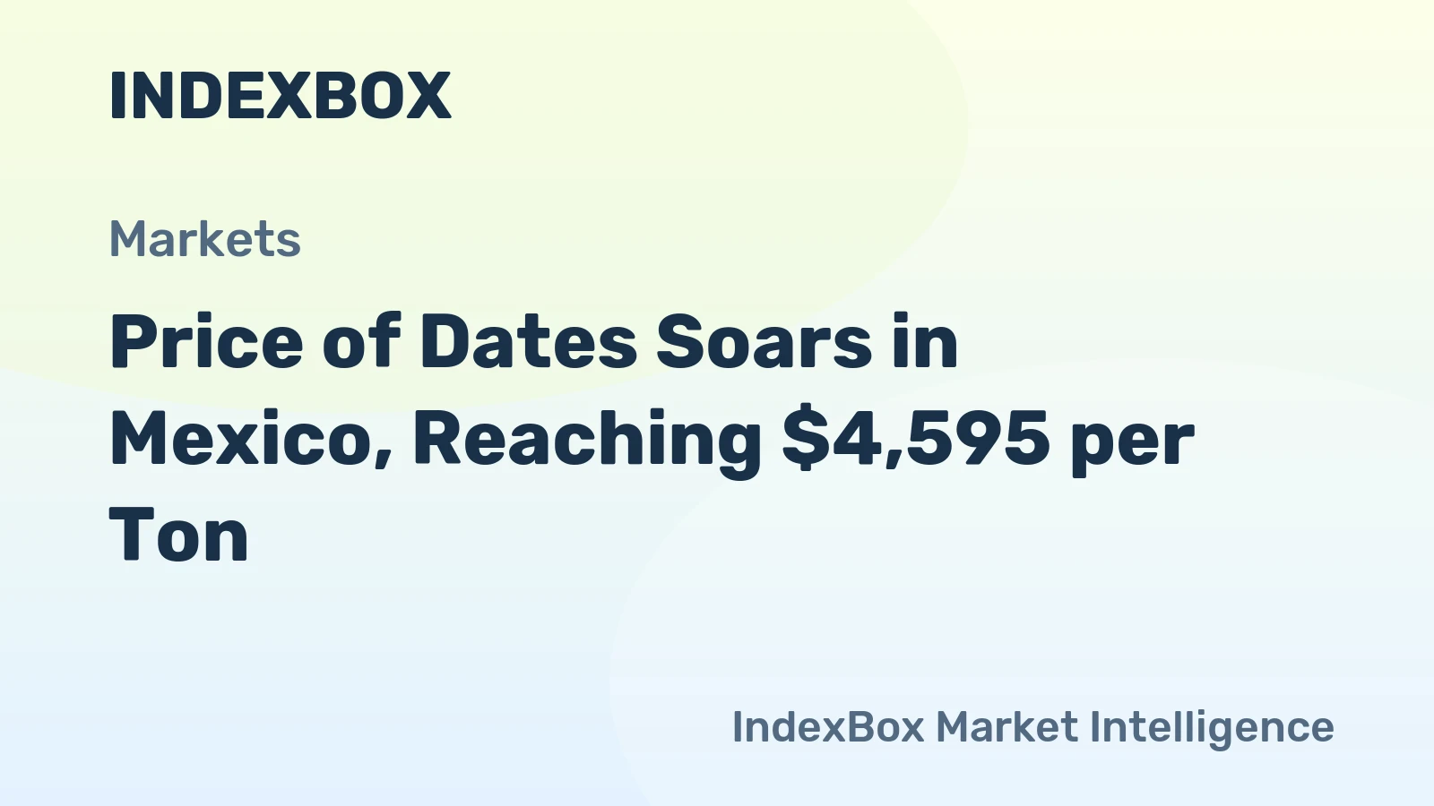 Price of Dates Soars in Mexico, Reaching $4,595 per Ton