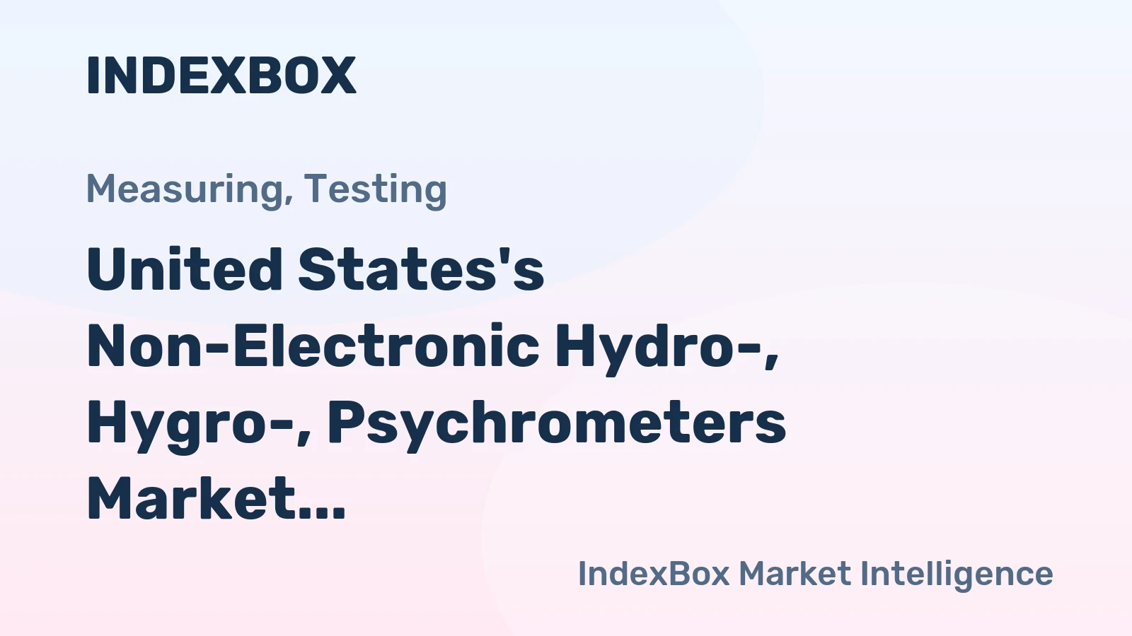 United States's Non-Electronic Hydro-, Hygro-, Psychrometers Market to Grow at a CAGR of 1.0% through 2035