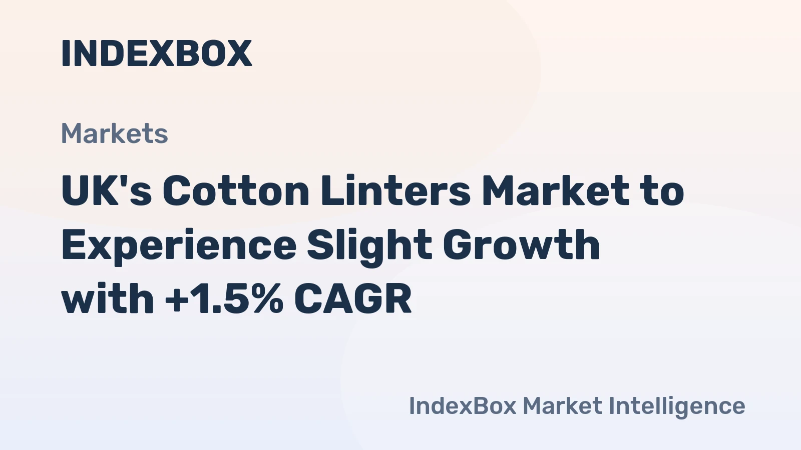 UK's Cotton Linters Market to Experience Slight Growth with +1.5% CAGR