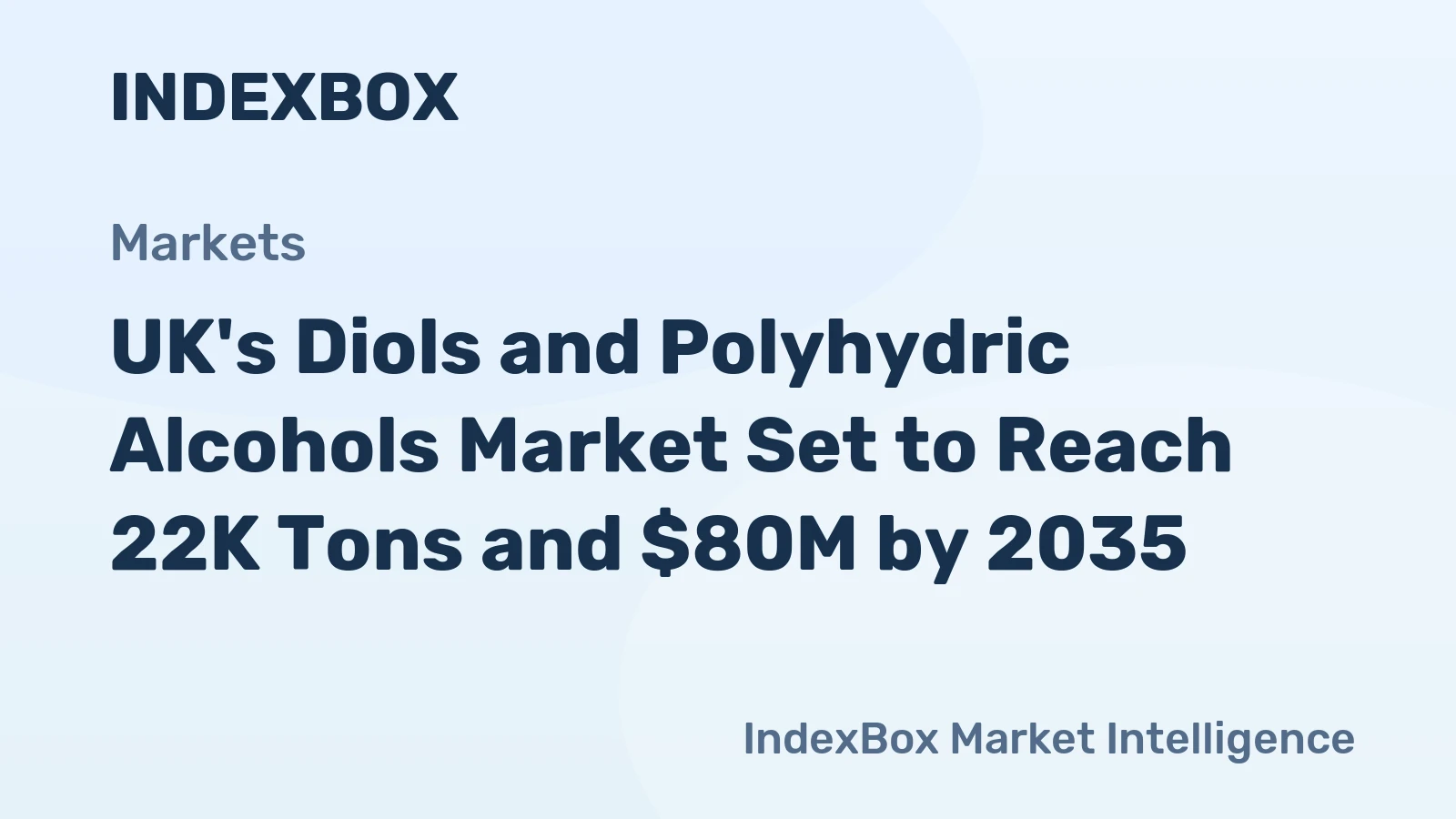 UK's Diols and Polyhydric Alcohols Market Set to Reach 22K Tons and $80M by 2035