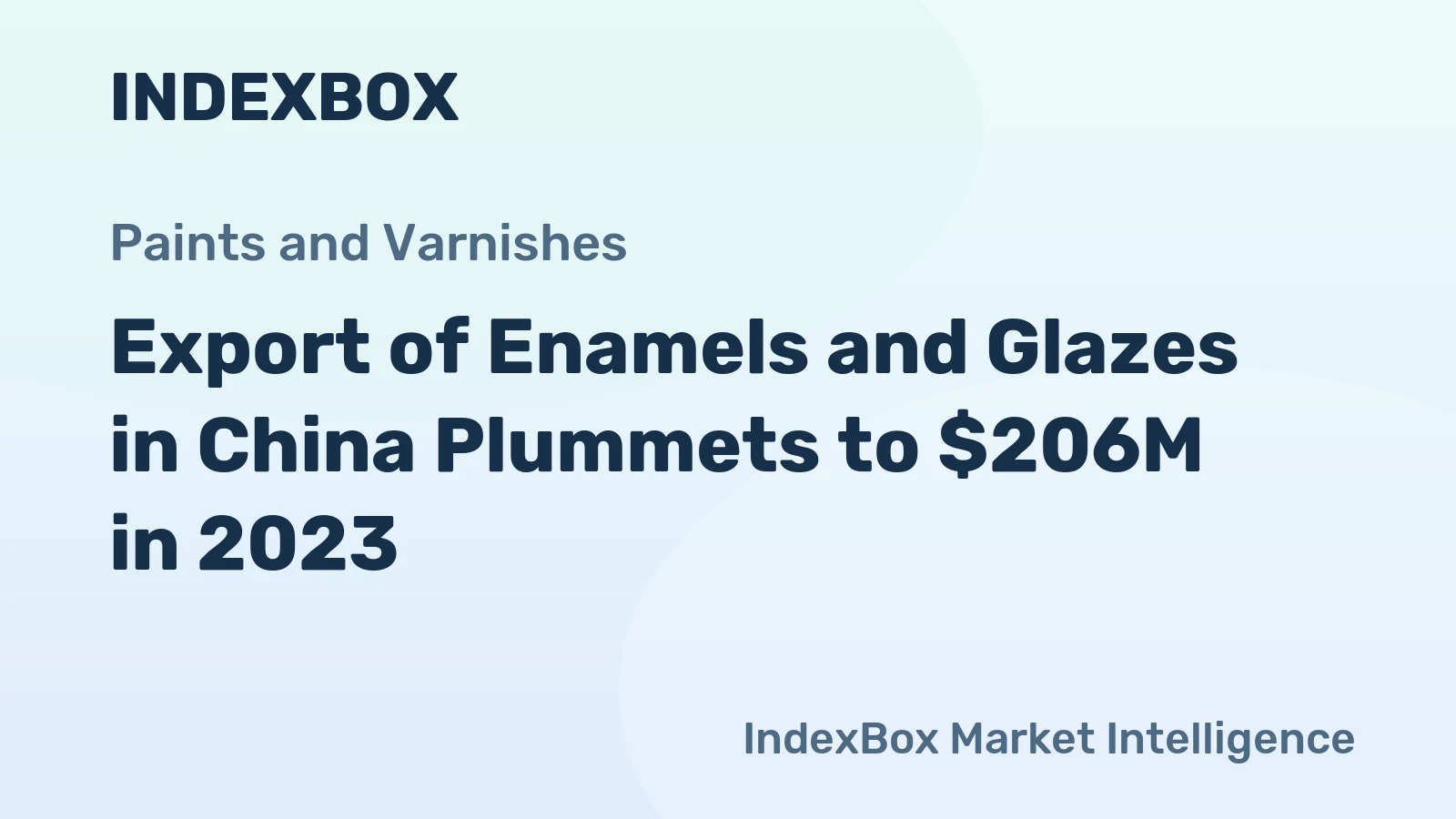 Export of Enamels and Glazes in China Plummets to $206M in 2023