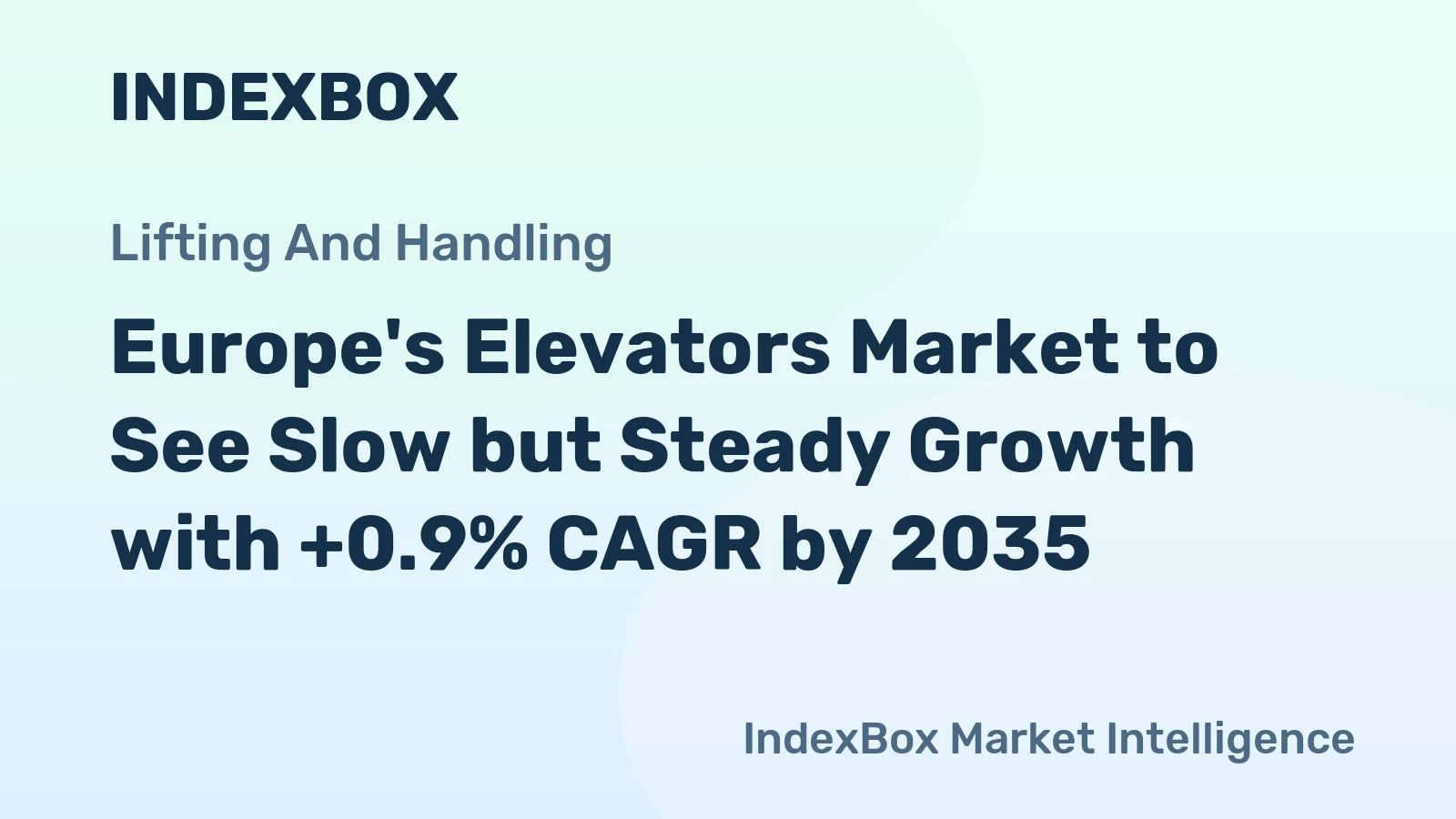 Europe's Elevators Market to See Slow but Steady Growth with +0.9% CAGR by 2035