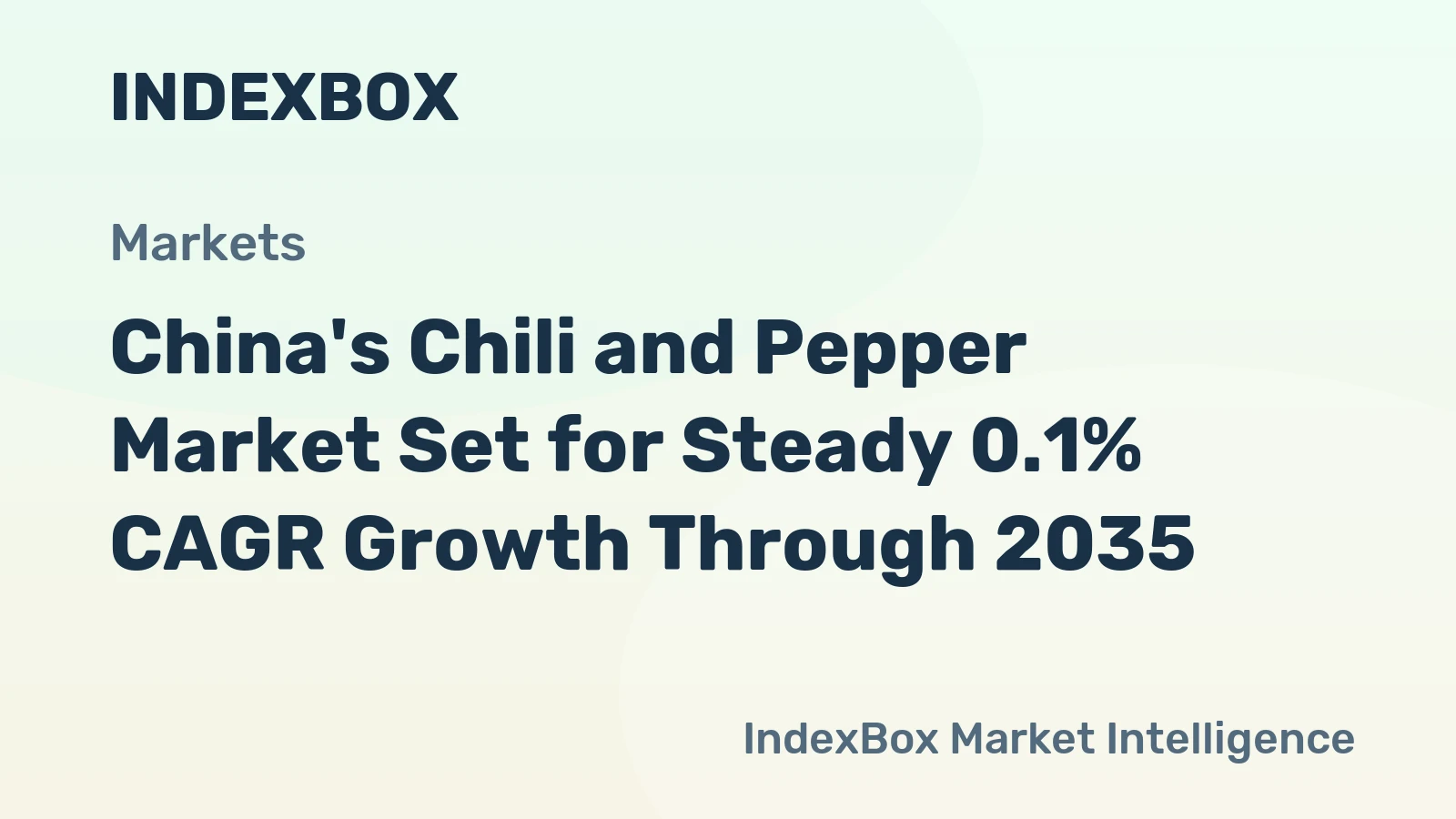 China's Chili and Pepper Market Set for Steady 0.1% CAGR Growth Through 2035