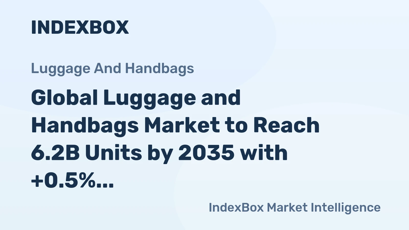 Global Luggage and Handbags Market to Reach 6.2B Units by 2035 with +0.5% CAGR Growth