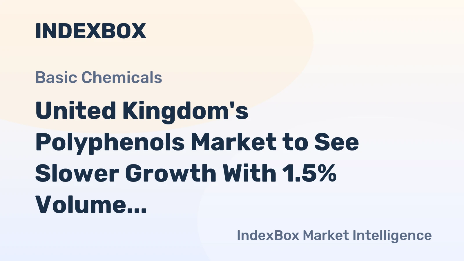 United Kingdom's Polyphenols Market to See Slower Growth With 1.5% Volume CAGR Through 2035