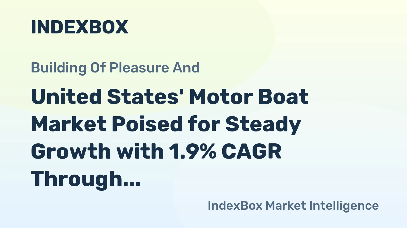 United States' Motor Boat Market Poised for Steady Growth with 1.9% CAGR Through 2035