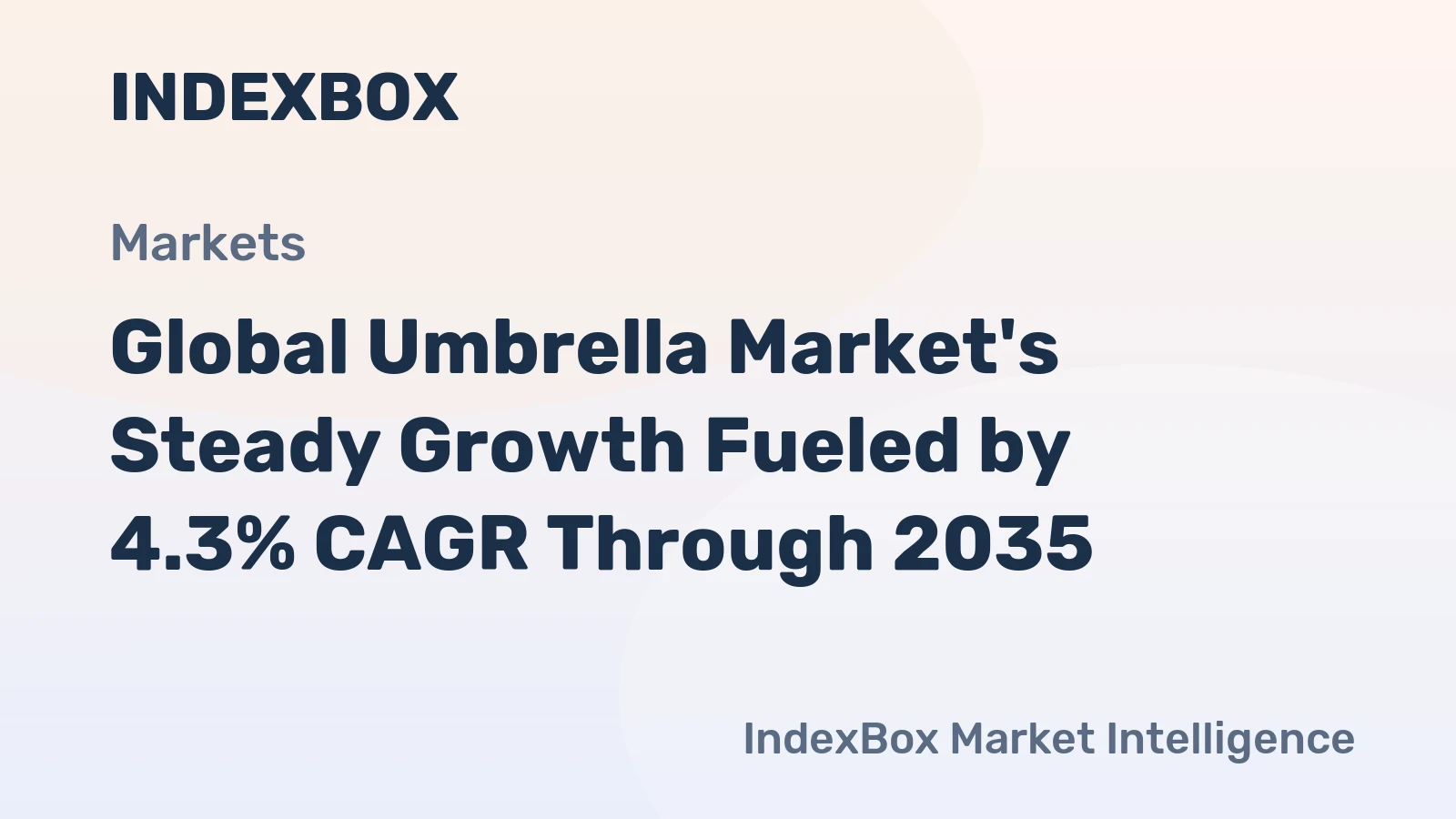 Global Umbrella Market's Steady Growth Fueled by 4.3% CAGR Through 2035