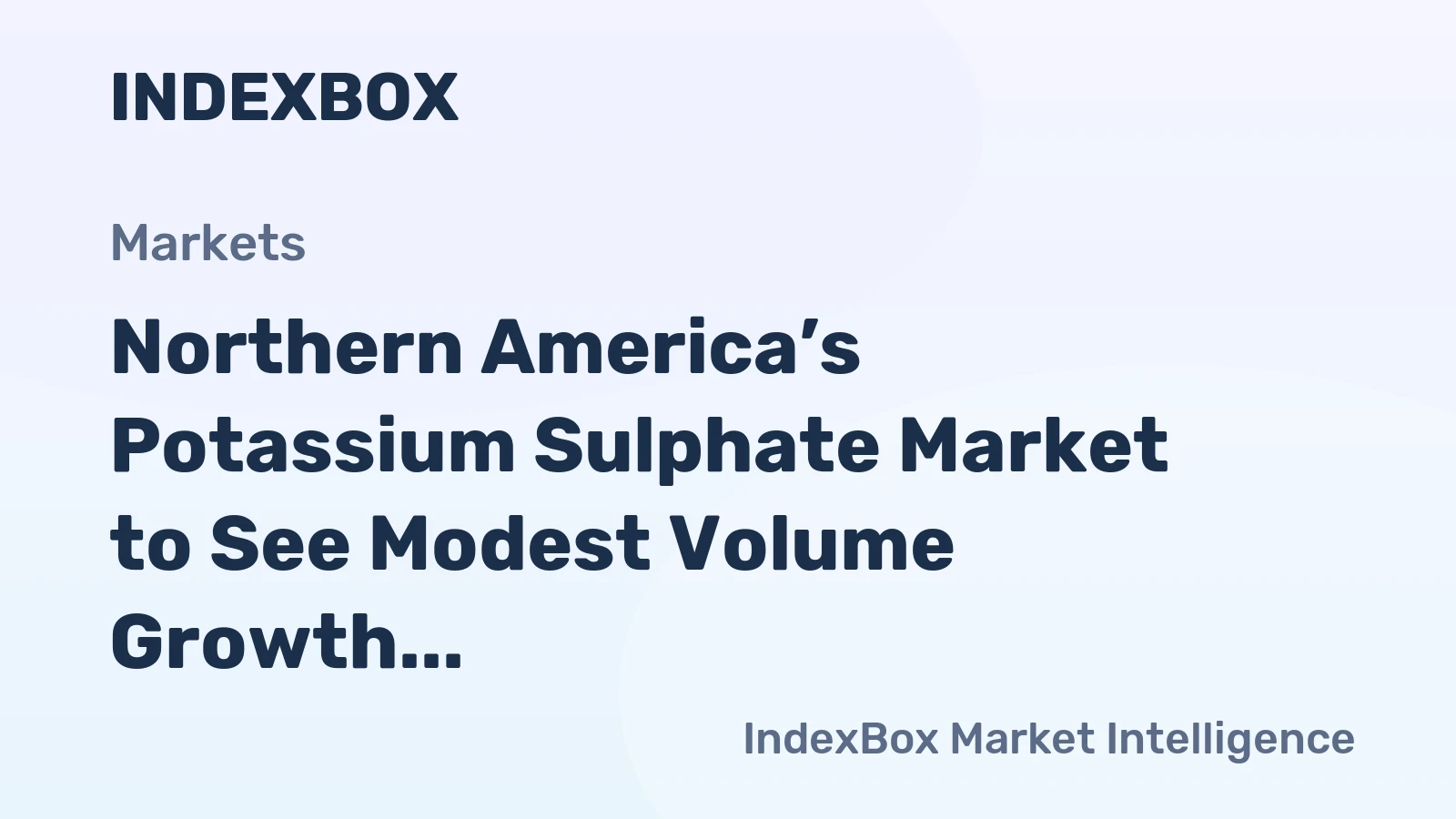 Northern America’s Potassium Sulphate Market to See Modest Volume Growth at +0.1% CAGR Through 2035