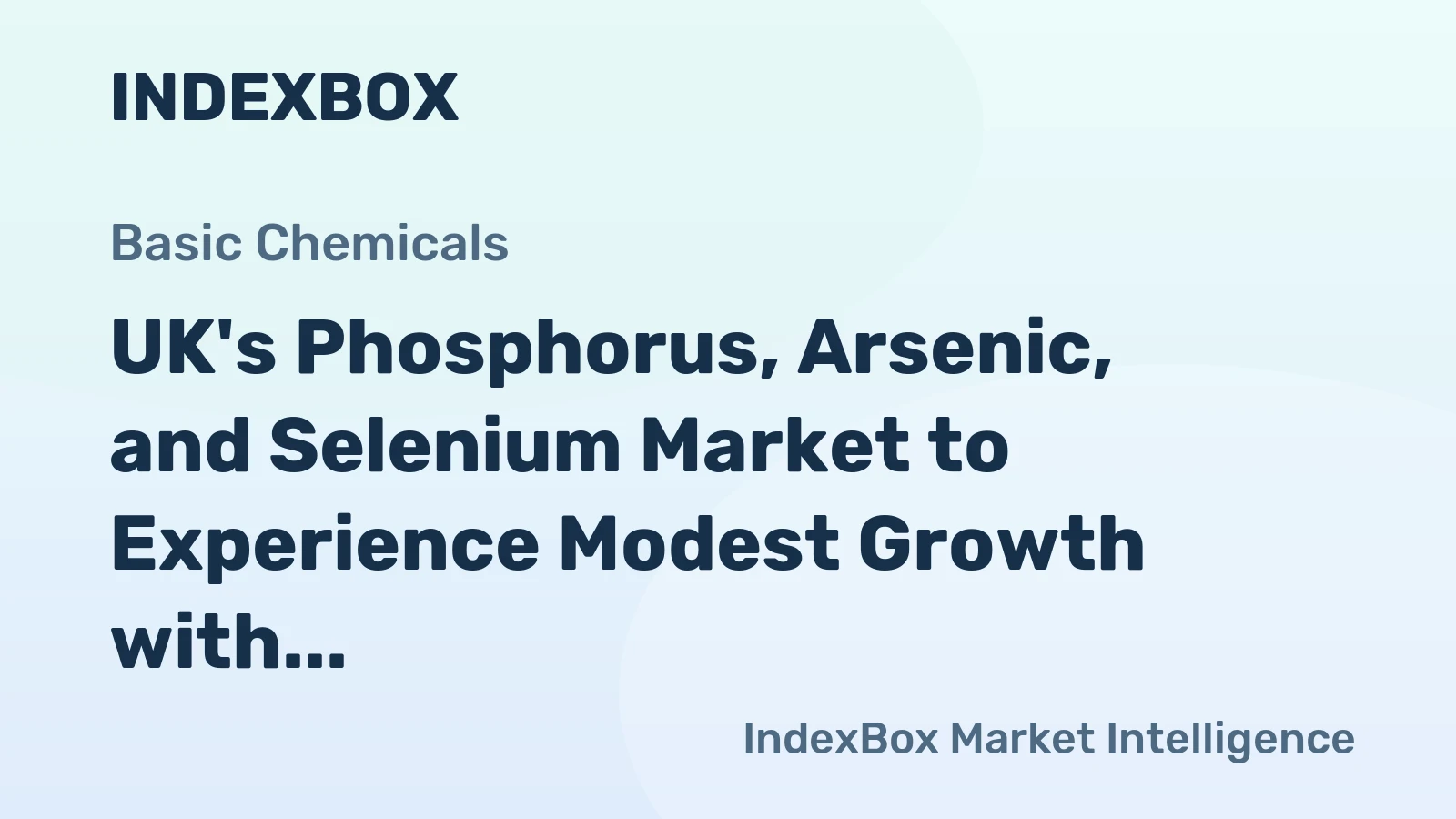 UK's Phosphorus, Arsenic, and Selenium Market to Experience Modest Growth with +1.5% CAGR from 2024 to 2035