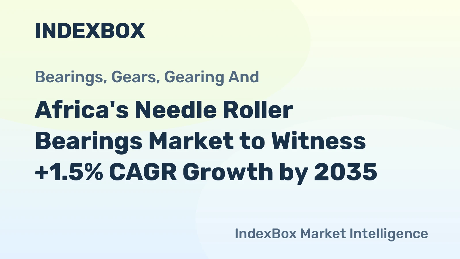 Africa's Needle Roller Bearings Market to Witness +1.5% CAGR Growth by 2035