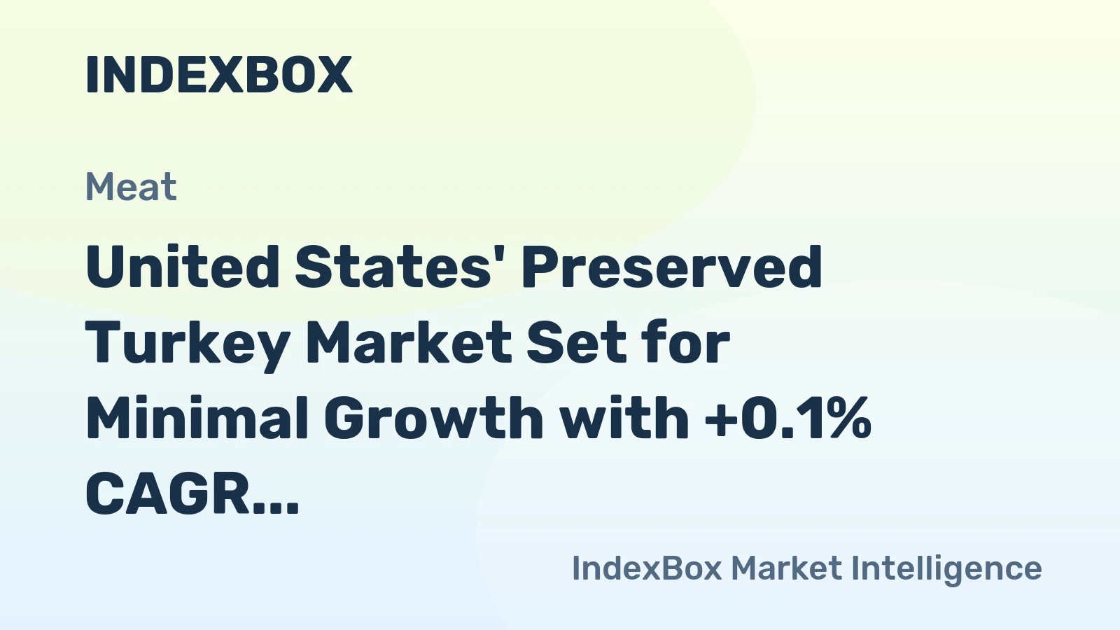 United States' Preserved Turkey Market Set for Minimal Growth with +0.1% CAGR Through 2035