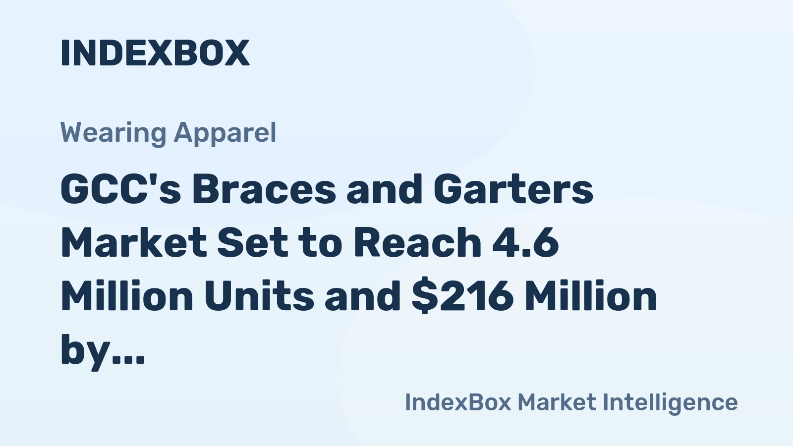 GCC's Braces and Garters Market Set to Reach 4.6 Million Units and $216 Million by 2035