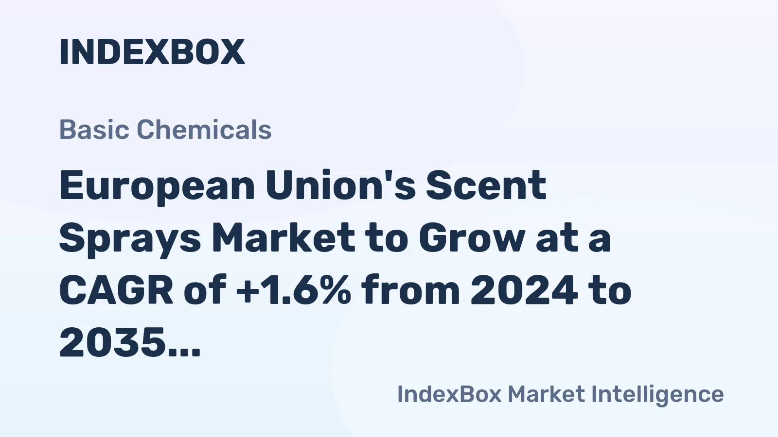 European Union's Scent Sprays Market to Grow at a CAGR of +1.6% from 2024 to 2035, Reaching $2B