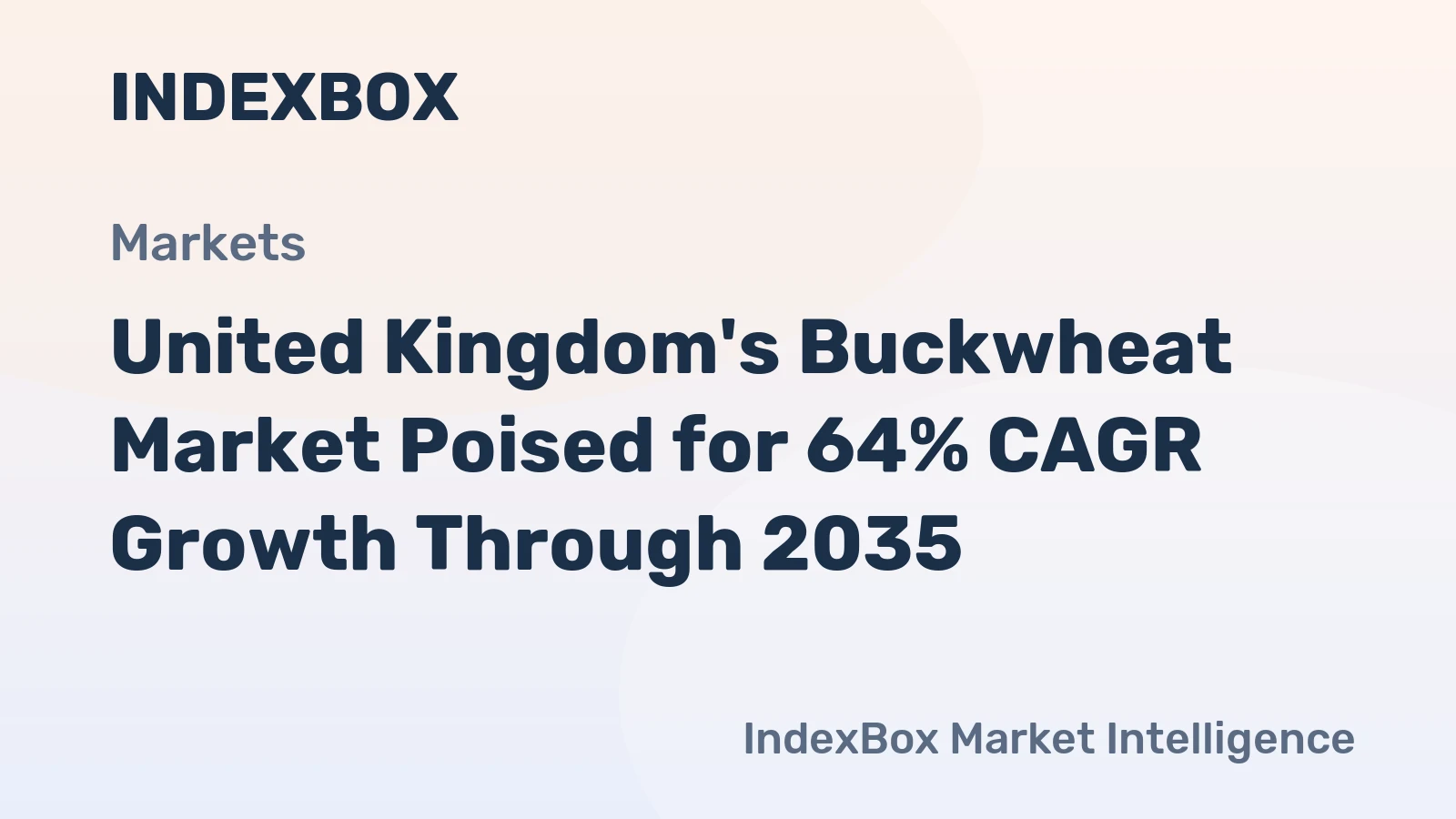 United Kingdom's Buckwheat Market Poised for 64% CAGR Growth Through 2035